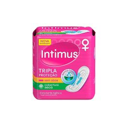 Absorvente Íntimo Intimus Tripla Proteção Cobert. Seca S/ Abas 8 Unid