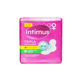 Absorvente Íntimo Intimus Tripla Proteção Externo Cobert. Seca C/ Abas ...