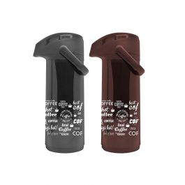 Garrafa Térmica Aladdin Massima Decorada Preta/Marrom (1l) 1 Unid.